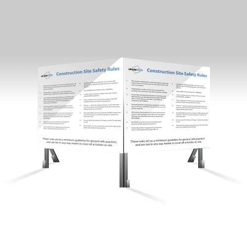 8×8 V-Sign mockup – Simple Sign