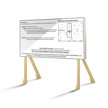 Burnaby Rezoning Permit Application Guide – Simple Sign